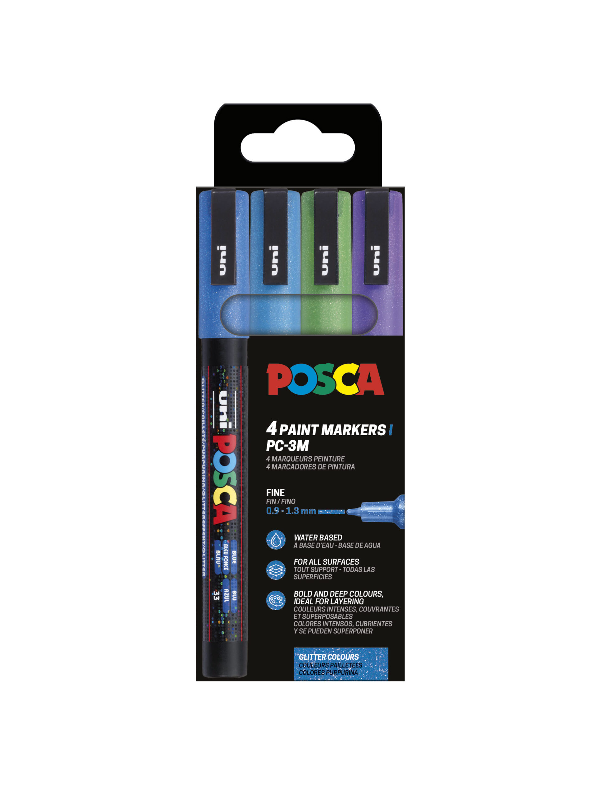 PC-3ML 4P SET COOL SPARKLING COLOR – posca greece